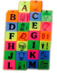 Rahul Toys Abcd Blocks With Different Pictures For Kids - Abcd Blocks ...