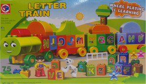 Toy Mall Learning Building Blocks Letter Train - Learning Building ...