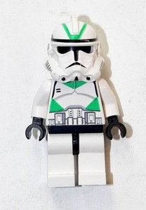 LEGO Star Wars Ep 3 Green Clone Trooper - 2 Star Wars Figure - Star ...