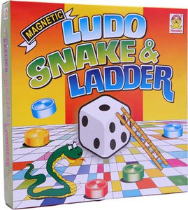 Kids Mandi Techno Magnetic Ludo, Snakes & Ladder Strategy & War Board ...