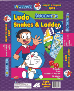 BPI Doraemon Ludo And Snakes & Ladders Strategy & War Board Game ...