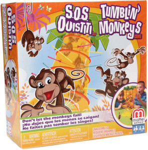 mattel GAMES Tumblin Monkeys Strategy & War Board Game - Tumblin ...