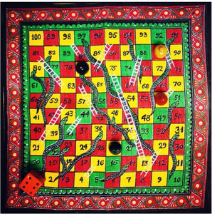 Desi Toys Saap Seedi - Patchitra Strategy & War Board Game - Saap Seedi ...