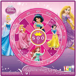 DISNEY Princess Metallic Dart & Write-Wipe White Board Strategy & War ...