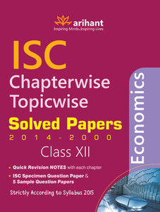 ISC Chapterwise Solved Papers Economics Class 12th (Old Edition ...