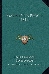 Marini Vita Procli (1814): Buy Marini Vita Procli (1814) by Boissonade ...