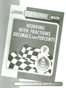 Working with Fractions, Decimals and Percents Answer Key: Buy Working ...