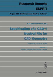 Specification of a CAD*I Neutral File for CAD Geometry: Buy ...