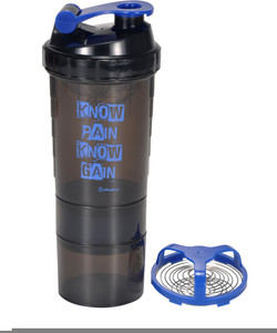 iShake Black Body Red Lid Speed 2 Storage gym bottle 500 ml Shaker ...