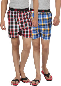 JOVEN M-43 Checkered Men Boxer - Buy Multicolor JOVEN M-43 Checkered ...