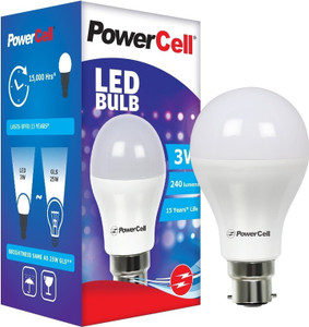 Power Cell 3 W Standard LED Bulb Price in India - Buy Power Cell 3 W ...