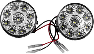 Vheelocityin 9 Led DRL Day Time Running Light Bike Led For Bajaj Pulsar ...