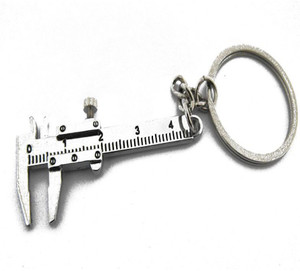 CorebikerZ Key Chain Metal Movable Vernier Caliper Ruler Model Keychain ...