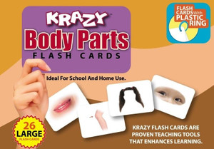 Mind Wealth Krazy Body Parts Flash Cards With Ring - Krazy Body Parts ...