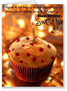 Lolprint Happy Birthday Swetha Greeting Card Price in India - Buy ...