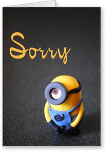 Lolprint Minion Sorry Greeting Card Price in India - Buy Lolprint ...