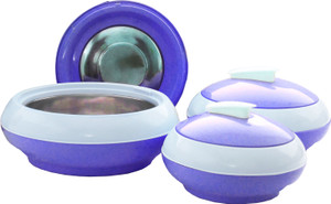 PRINCEWARE Cosmic Pack of 3 Thermoware Casserole Set Price in India ...