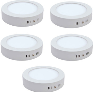 D'Mak 12w round surface super brites pack of 05 Surface Led Lights ...