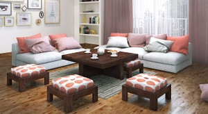 Urban Ladder Kivaha Solid Wood Coffee Table Price in India - Buy Urban ...
