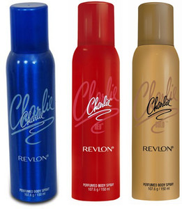 Revlon Charlie Deo'S Combo - Red, Blue & Gold Gift Set Combo Set: Buy ...