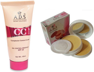 ads CC Cream (SPF-20) / Compact Powder Price in India - Buy ads CC ...