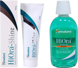 Himalaya Herbals Hiora-shine Toothpaste and Hiora Regular Mouthwash ...