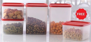 TUPPERWARE Polypropylene Grocery Container - 3.9 L, 2.5 L Price in ...