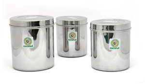 COCONUT Steel Grocery Container - 1750 ml, 1250 ml, 1500 ml Price in ...