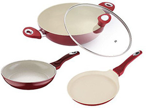 BERGNER Forged Ceramic Coating Allure 4pcs Induction Bottom Non-Stick ...