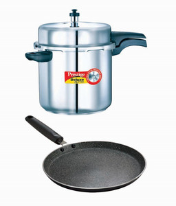 Prestige Deluxe Alpha Stainless Steel 10 Litre Cooker With Granite Omni ...