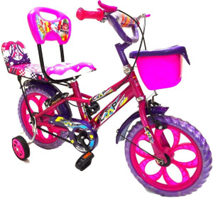 Loop Cycles Prime Pink Purple 14 Inches Semi Assembled Bicycle For Kids ...