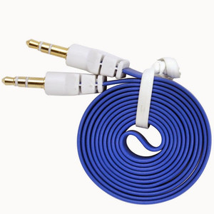 INFOLINK AUX Cable 1 m Premium Gold Plated 2m long Flat Auxiliary High ...