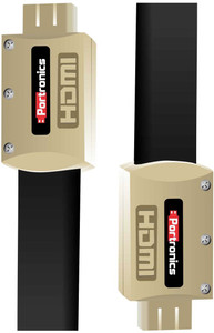 Portronics HDMI Cable 2 m 24K gold plated Full HD 1080p & 3D 24K Gold ...