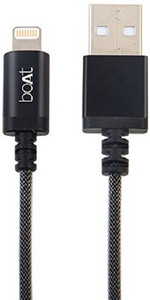 boAt Lightning Cable 1 m Metallic Apple MFI certified - boAt : Flipkart.com
