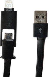 MAK Lightning Cable 1.2 m 2in1-Black - MAK : Flipkart.com