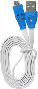 Trioflextech Micro USB Cable 2 A 1 m Smiley Cable White - Trioflextech ...