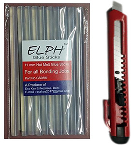 ELPH Transparent, Red Gule Sticks with Paper Cutter Free Price in India ...