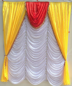 Mandap Bazaar Red, Yellow, White Decorative Backdrop Price in India ...