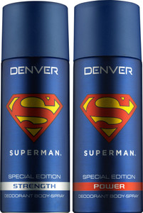 DENVER Superman Strength and Power Deo Combo (Pack of 2) Deodorant ...