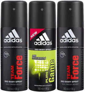 ADIDAS team force and pure game Deodorant Spray - For Men - Price in ...