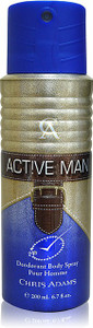 Chris Adams Body Spray (Active Man) Deodorant Spray - For Men - Price ...