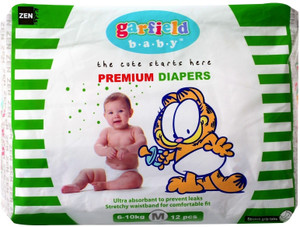 Garfield Baby Premium Diaper - M - Buy 12 Garfield Baby Spandex Elastic ...