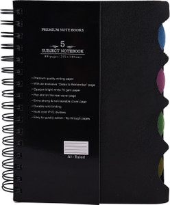 ATLAS A5 5 Subject Notebook A5 Notebook Ruled 300 Pages Price in India ...