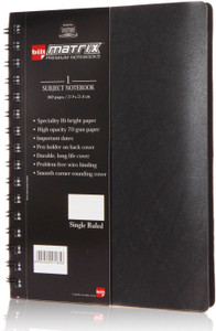 bilt Matrix Journal A5 Notebook Single ruling 160 Pages Price in India ...