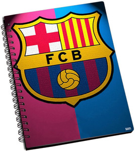 RangeeleShope Fc Barcelona A5 Notebook Ruled 200 Pages Price in India ...