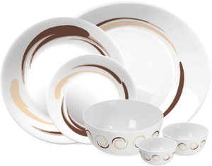 TREO Pack of 27 Glass Bormioli Autumn Leaf Paola Dinner Set Price in ...