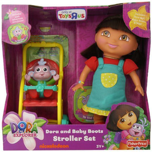 FISHER-PRICE Boots and Dora the Explorer Stroller Set - Boots and Dora ...