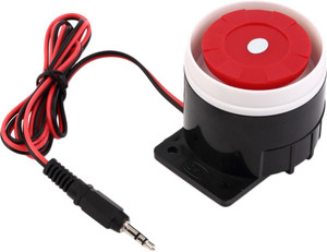 jenix Wired Mini Horn Siren Home Security Sound Alarm System 120dB DC ...