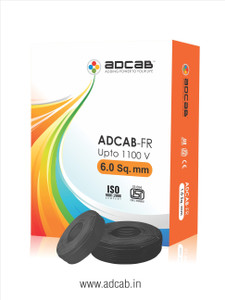 Adcab FR 6 sq/mm Black 90 m Wire Price in India - Buy Adcab FR 6 sq/mm ...