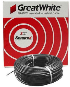 Great White FRPVC 1 sq/mm Black 90 m Wire Price in India - Buy Great ...